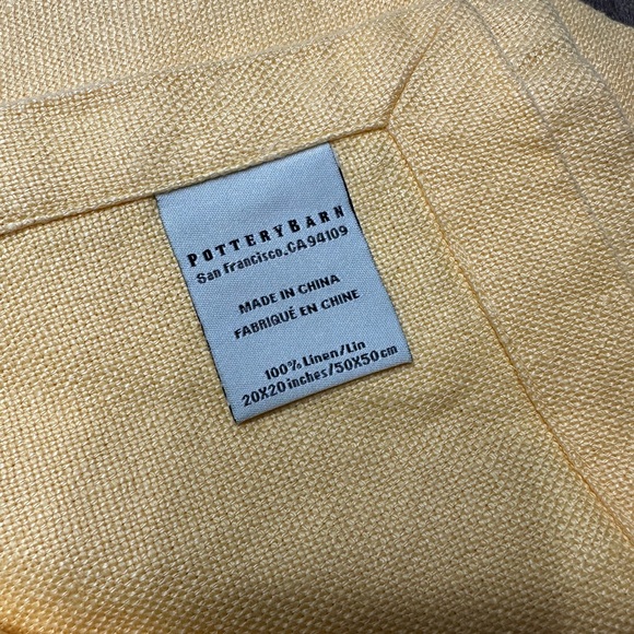Pottery Barn | Kitchen | Pottery Barn Golden Linen Napkin | Poshmark
